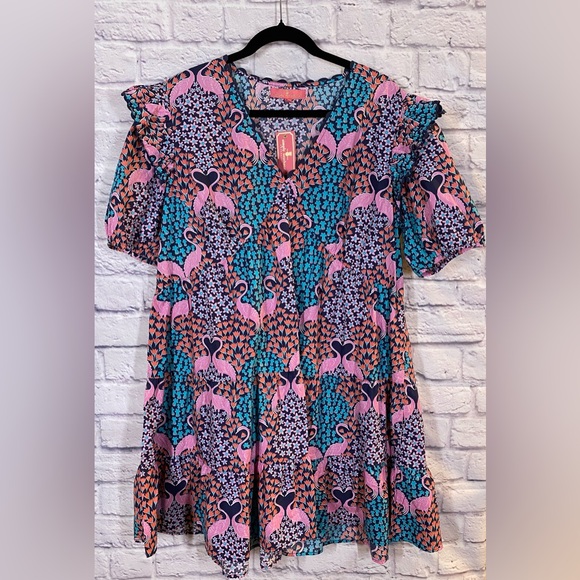 Simply Southern | Dresses | Simply Southern Tropical Flamingo Print ...